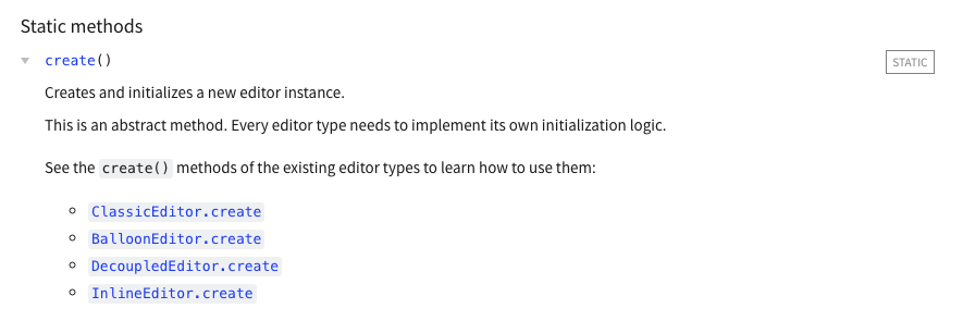 Broken API docs after recent refactoring · Issue #1487 · ckeditor/ckeditor5 · GitHub