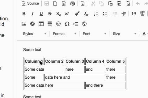 Table cells gets unselected after releasing mouse button with colspan ...