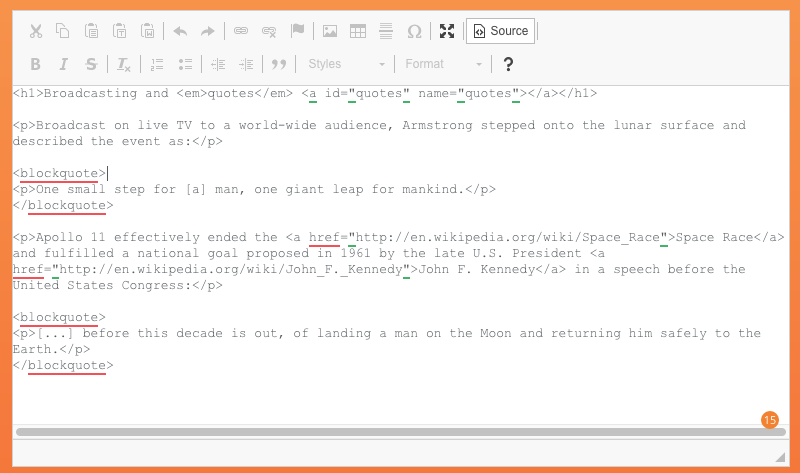 Wproofreader Is Active In Source Mode Highlighting Html Tags Ckeditor 4 · Issue 1