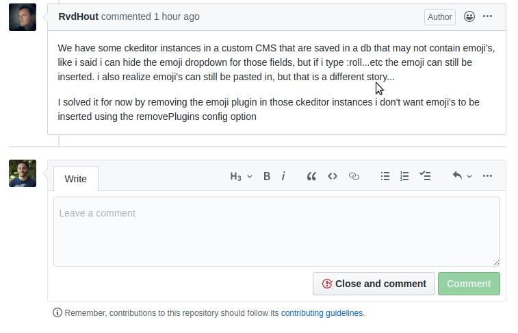 Autolink Doesnt Work For Issue Comments Links · Issue 177 · Ckeditorgithub Writer · Github 0286