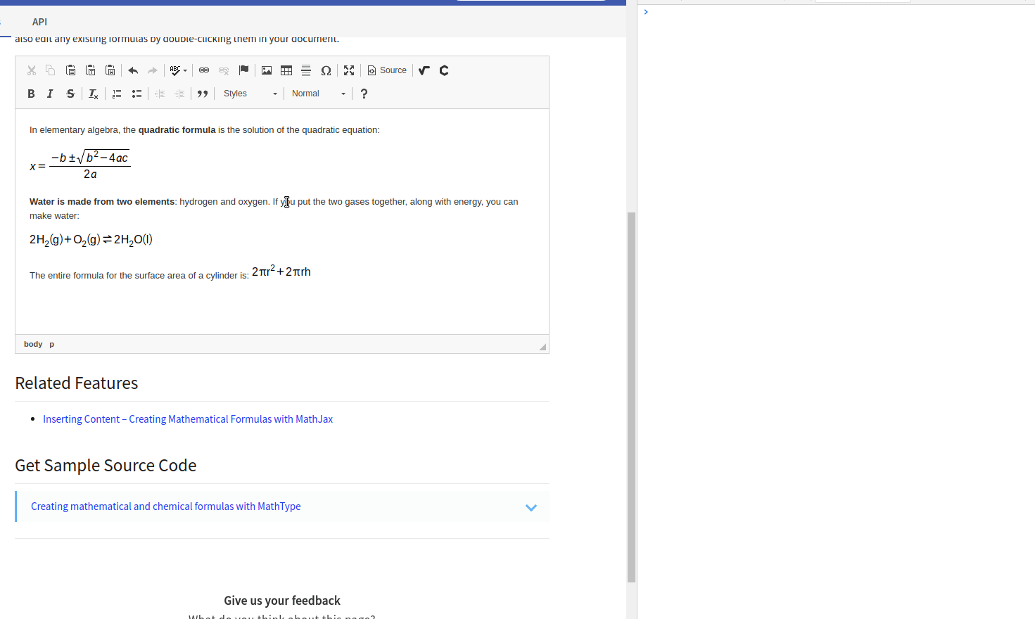 onChange event is not getting called when content is added via plugin like mathtype or wiris ...