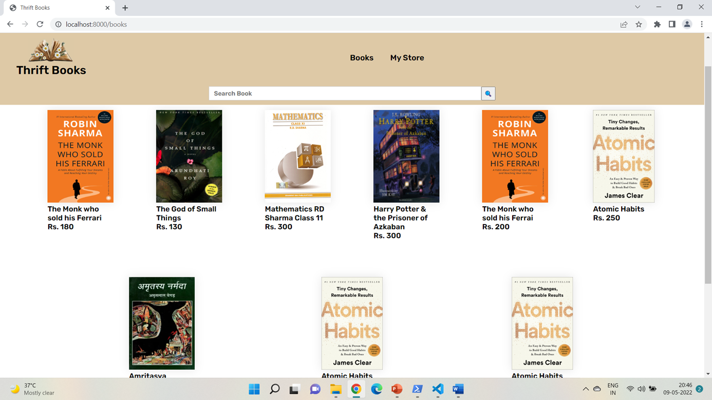 GitHub - subhashi31/Thrift-Books: Thrift-Books Website lets users sell ...