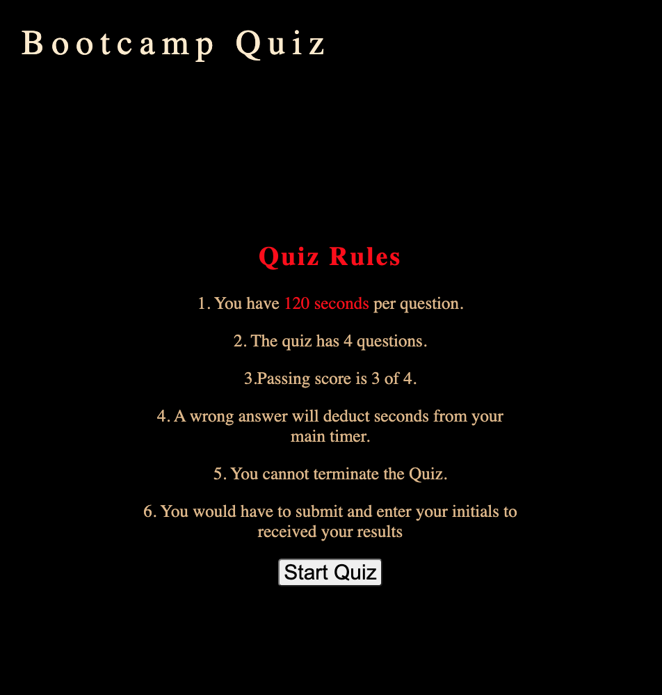 Github Brendasosa0721quiz Timer This Challenge Was About Creating A Quiz With Timer From