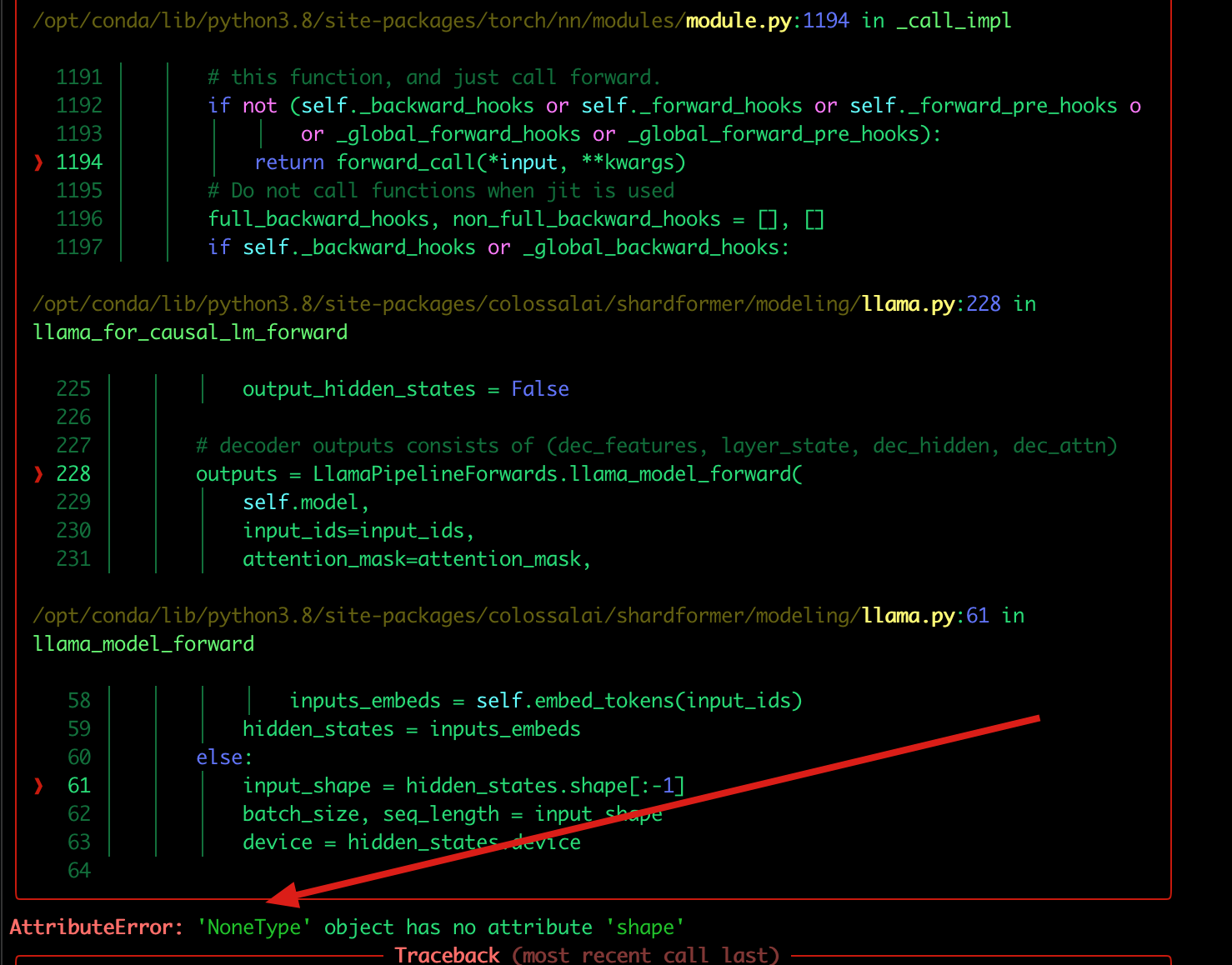 [BUG]: Llama2 HybridParallelPlugin train failed when pp_size>1 · Issue #4705 · hpcaitech ...