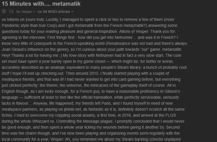 RSS feed missing some text and formatting · Issue #26 · Project-NISEI/project-nisei · GitHub