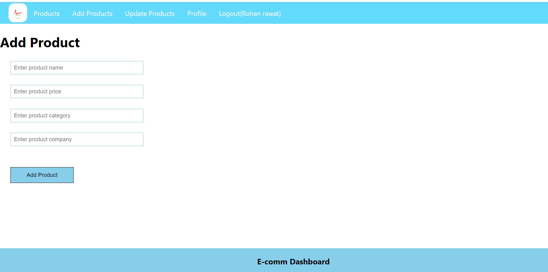 GitHub - RohansRob/MERN-Stack-E_Commerce: It's an E-commerce dashboard ...