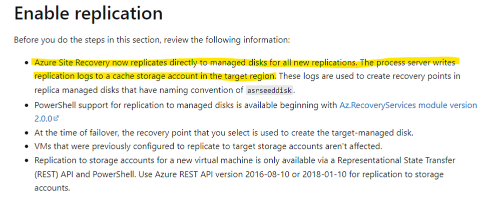 Where will Site Recovery replicated data be saved? · Issue #93557 · MicrosoftDocs/azure-docs ...