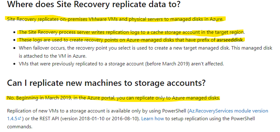Where will Site Recovery replicated data be saved? · Issue #93557 · MicrosoftDocs/azure-docs ...