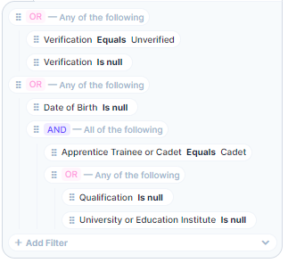 In app filtering - invalid filter key when using three or more ...