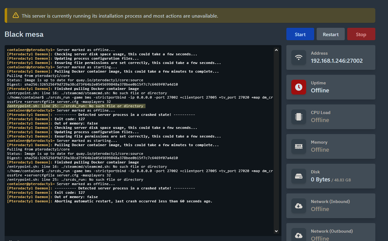 [Bug]: Black mesa egg doesn't start steamcmd not installed · Issue ...