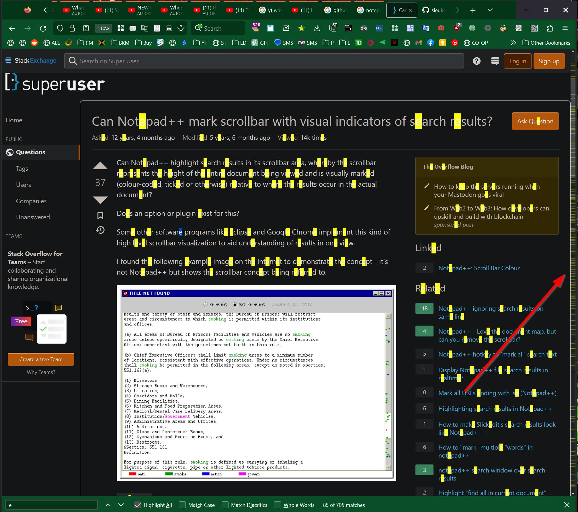 Search dialog option to scroll found text to left · Issue #13117 · notepad-plus-plus/notepad ...