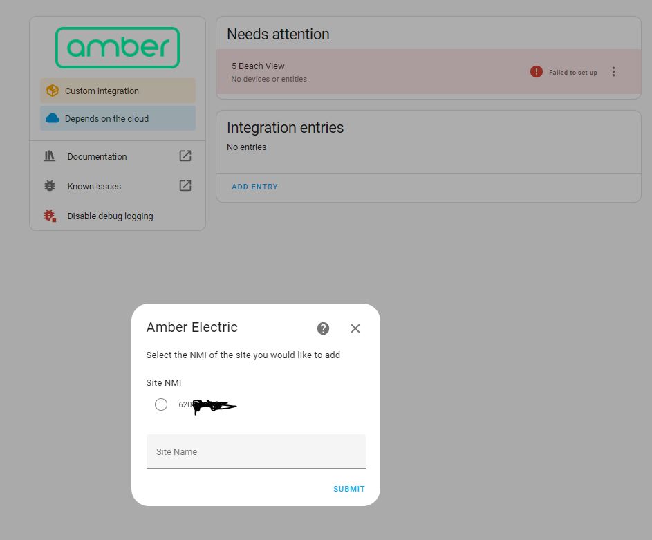 Integration failed · Issue #31 · madpilot/hass-amber-electric · GitHub