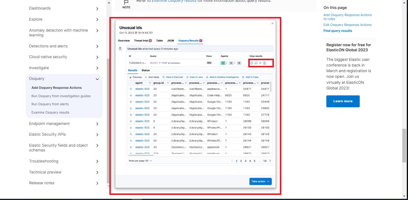 Bug Incorrect Screenshot For `osquery Results` Under Alerts Detail Flyout · Issue 2866 