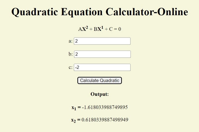 GitHub - RamanAroraa/Equation-Calculator: A simple javascript web-app to calculate the roots of ...