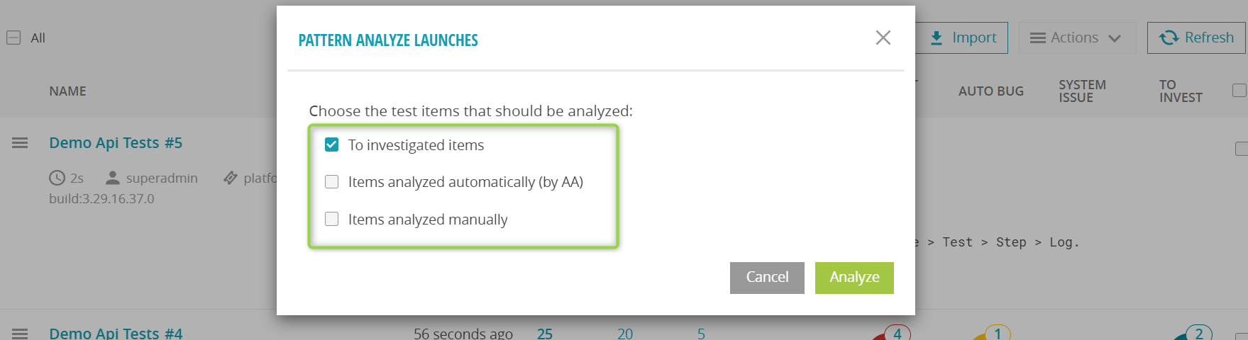 Pattern Analysis after Auto Analysis · Issue #1971 · reportportal/reportportal · GitHub