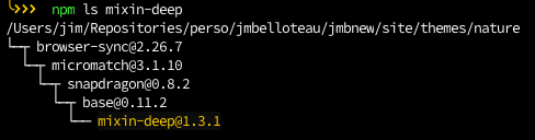 NPM set-value & mixin-deep deprecations warnings · Issue #1702 · BrowserSync/browser-sync · GitHub