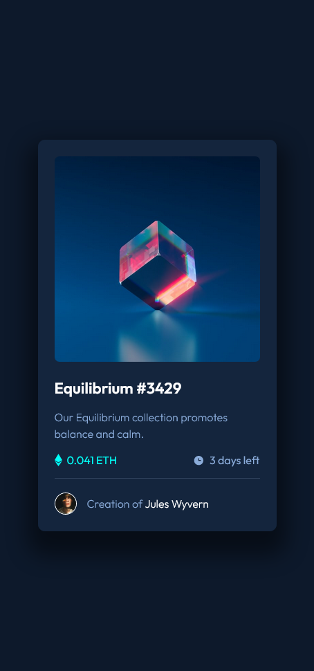 GitHub - OliveiraRony/nft-card