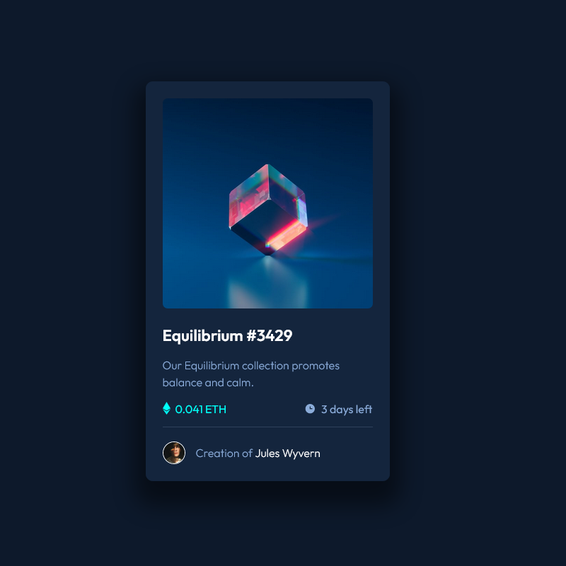 GitHub - OliveiraRony/nft-card