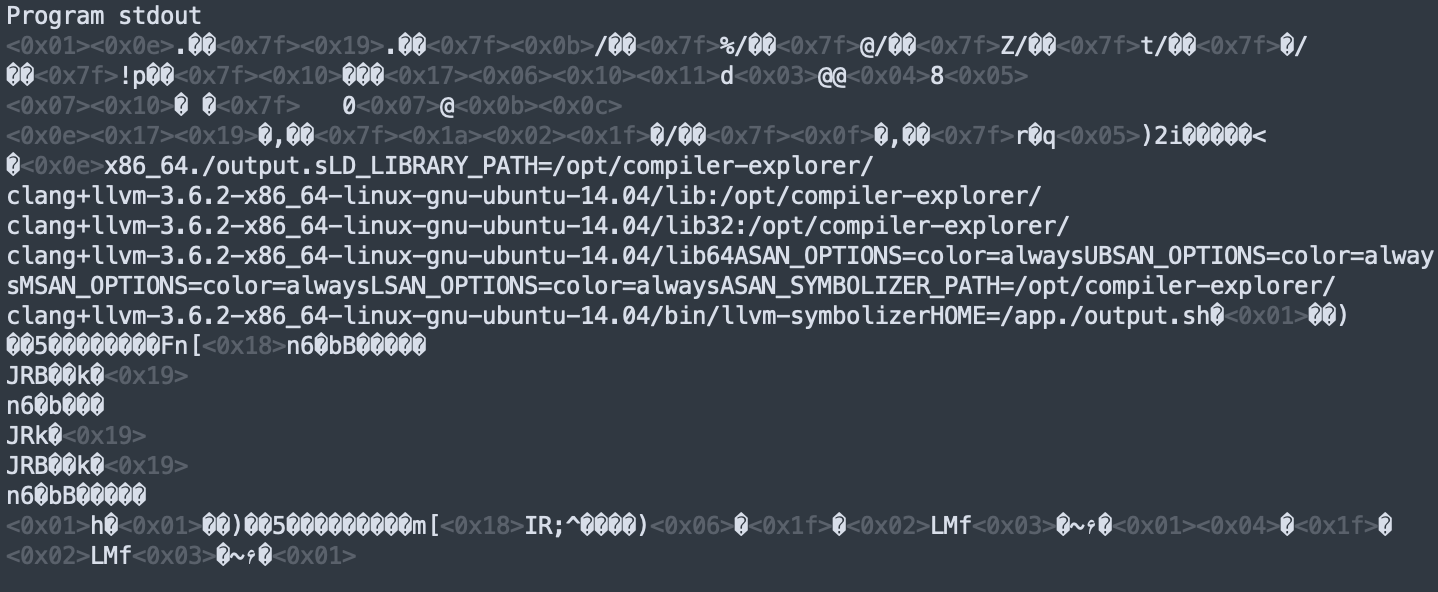 [BUG]: Out of Bounds Read · Issue #3879 · compiler-explorer/compiler-explorer · GitHub