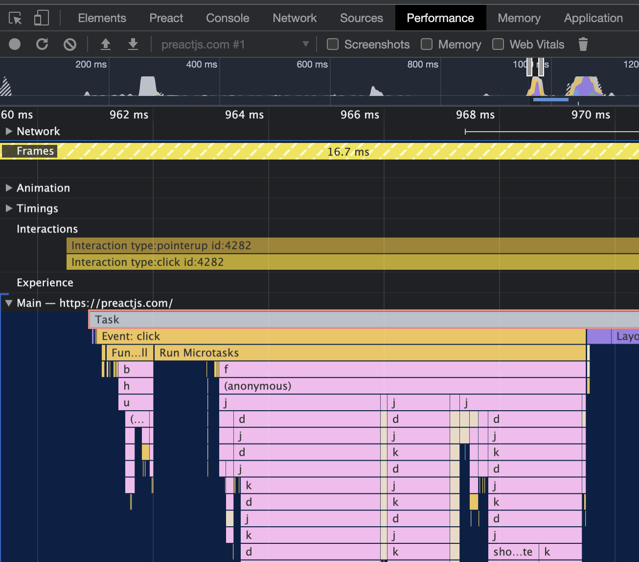 Add support for Chrome DevTools "Performance" tab with --inspect* args · Issue #45172 · nodejs ...