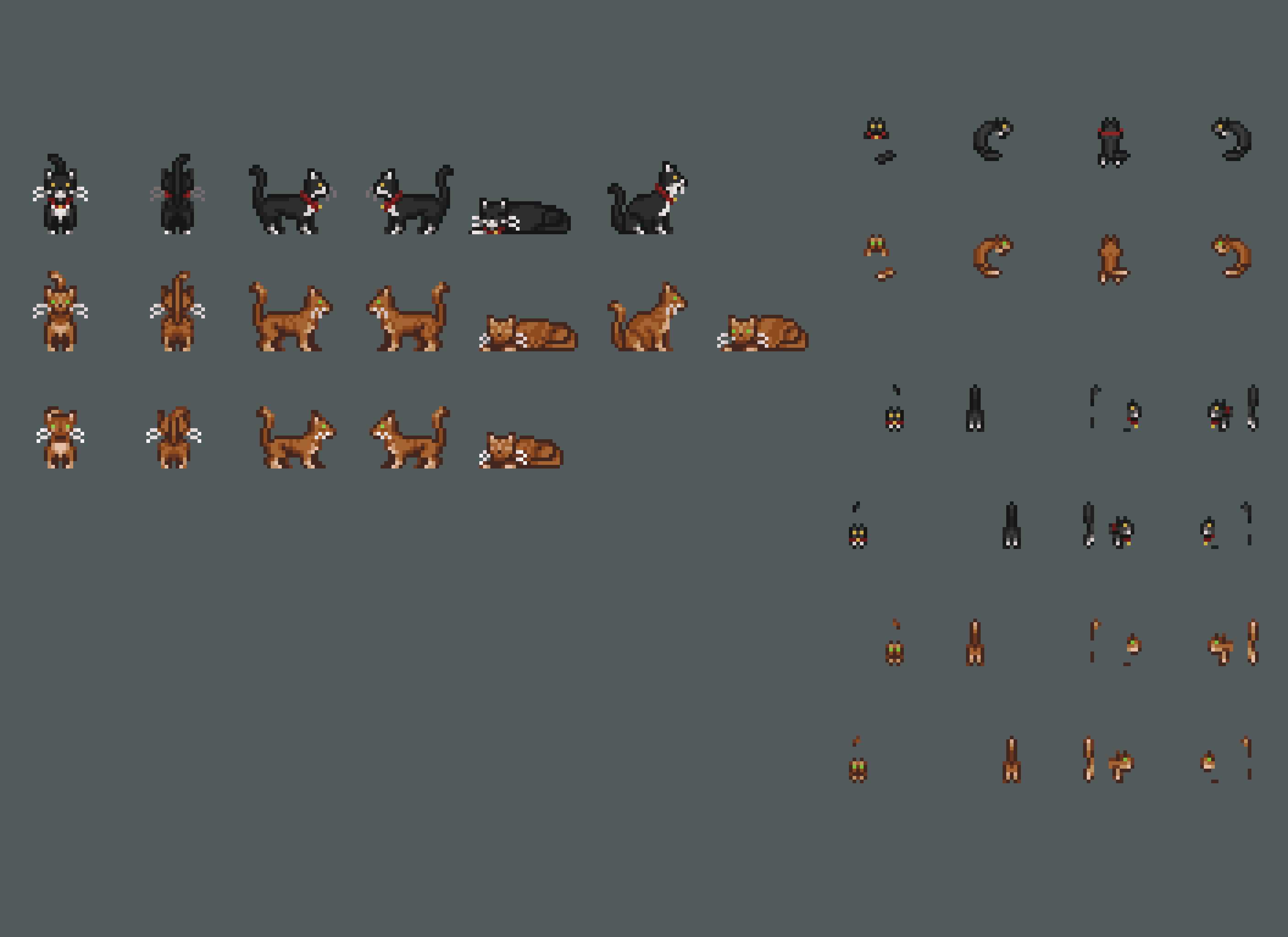 Resprites cats and kitten sprite [corgis and crabs no longer replaced ...