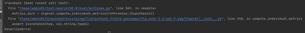 Assertion Error · Issue #139 · Maluuba/nlg-eval · GitHub