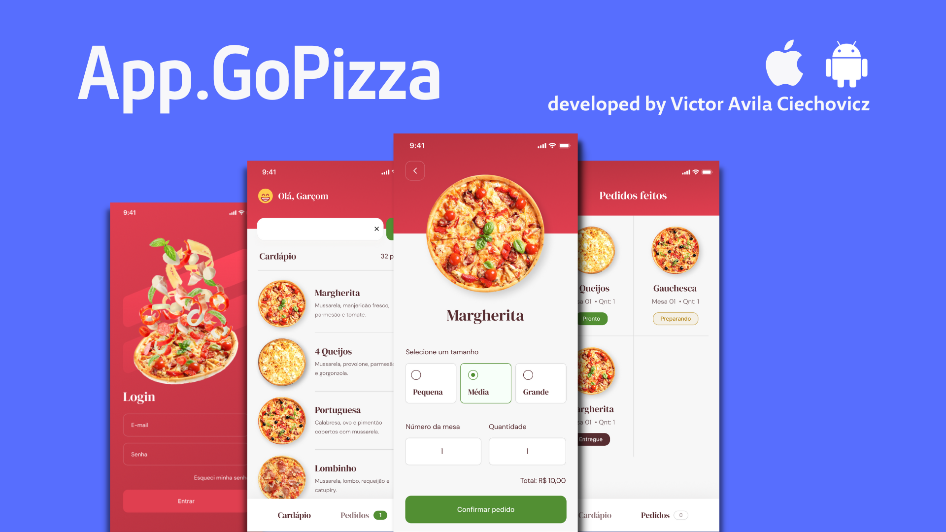 GitHub - VictorCiechovicz/GoPizza: 🍕 App to control orders from a Pizzeria. This application was ...