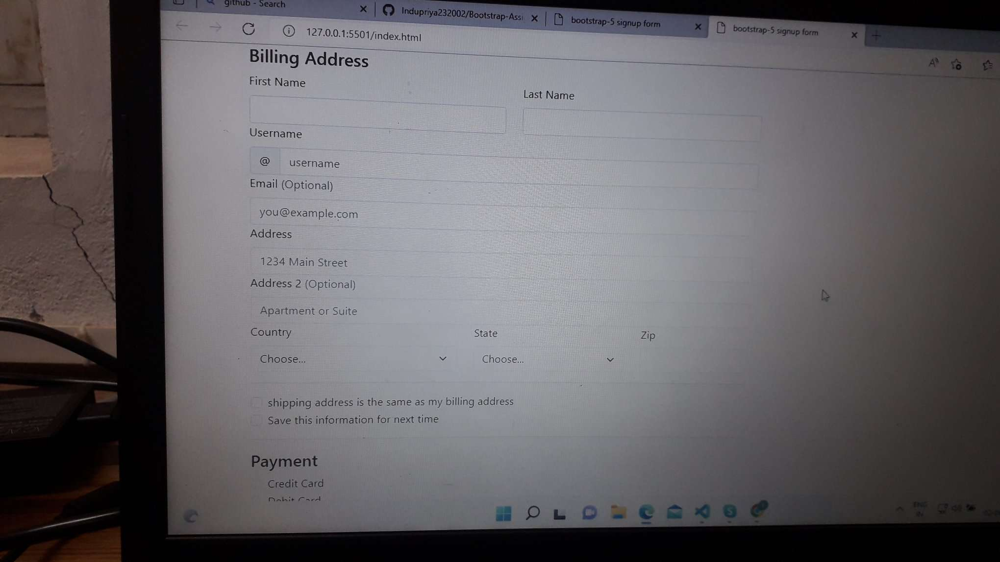 GitHub - Indupriya232002/Bootstrap-Assignment-2