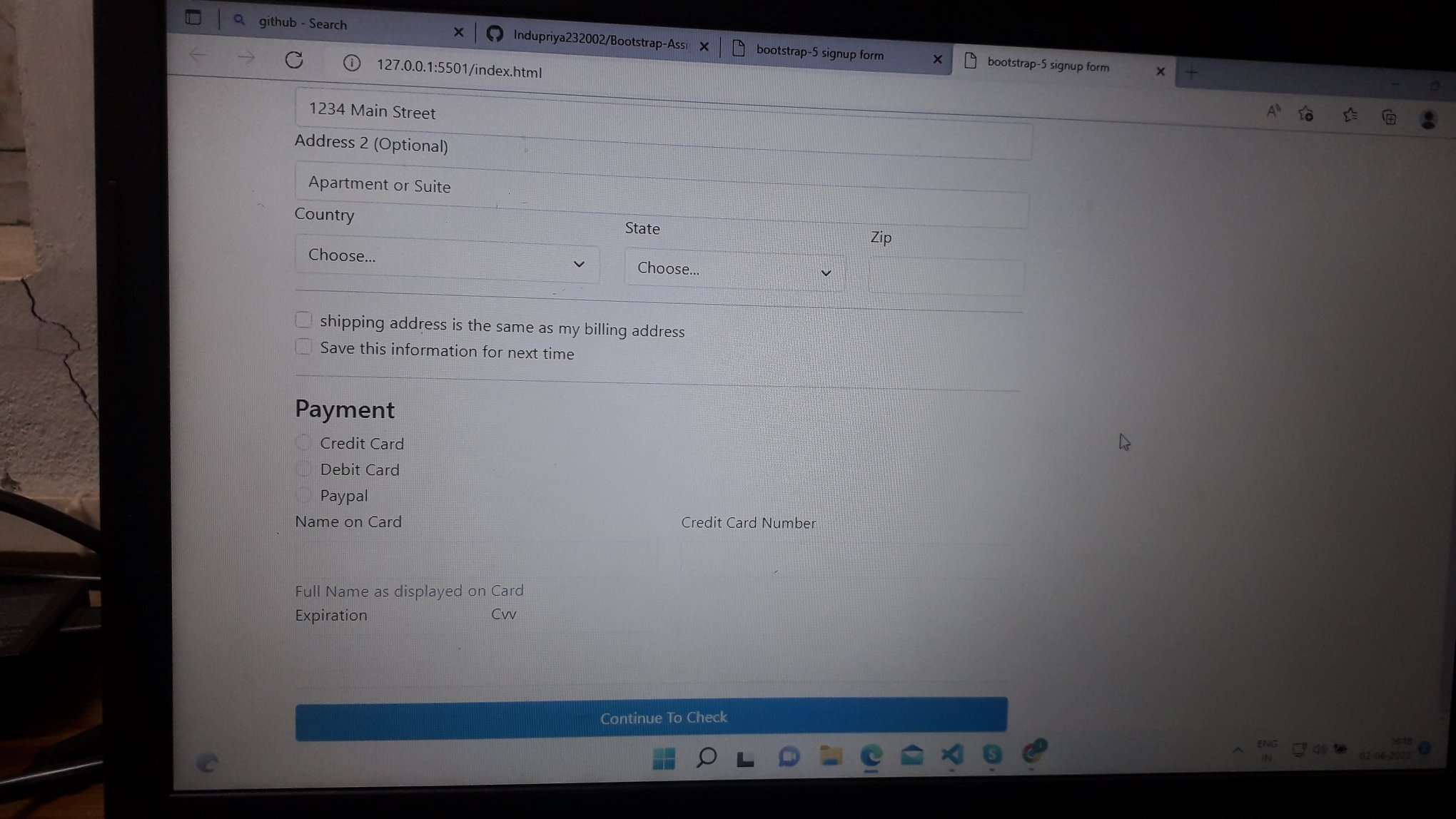 GitHub - Indupriya232002/Bootstrap-Assignment-2