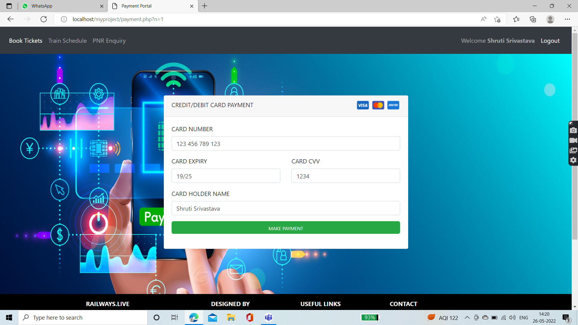 GitHub - Adityasrivastava3615/RAILTECH-RAILWAY-TICKET-BOOKING-SYSTEM: A ...