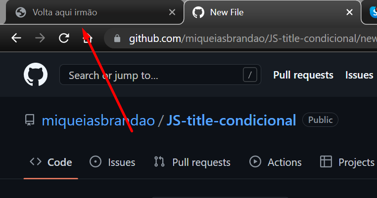 GitHub - miqueiasbrandao/JS-title-condicional