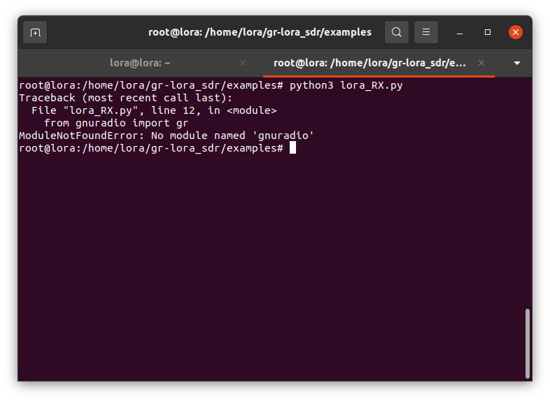 No example code is executed with USRP · Issue #26 · tapparelj/gr-lora_sdr · GitHub
