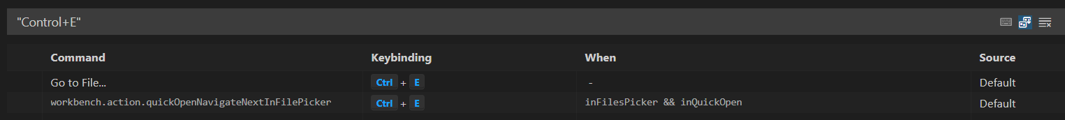 Using C-k C-e doesn't open "Change when expression" in keybindings editor · Issue #134401 ...