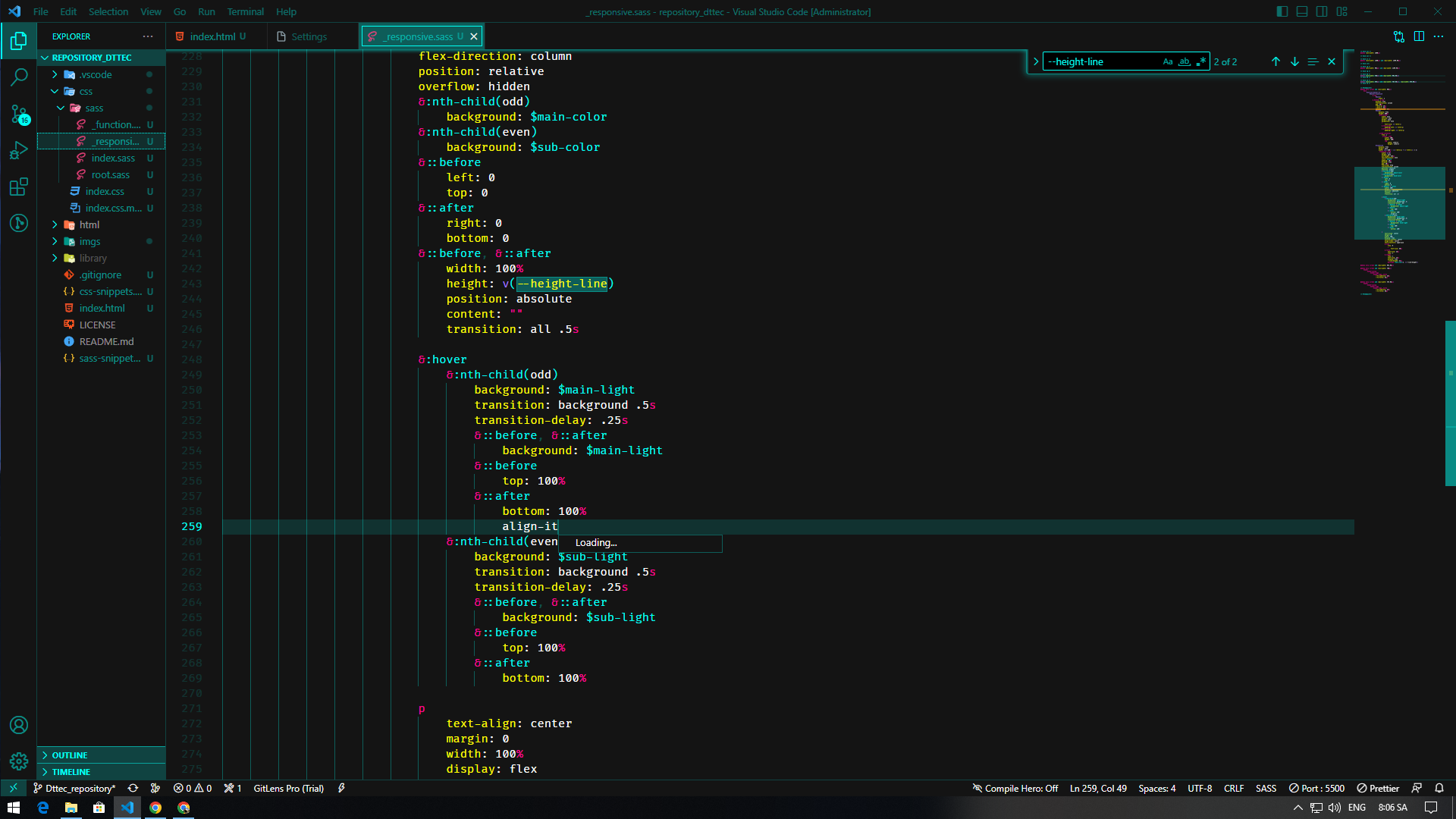 Emmet Not Responding And Showind Only Loading · Issue 180773 