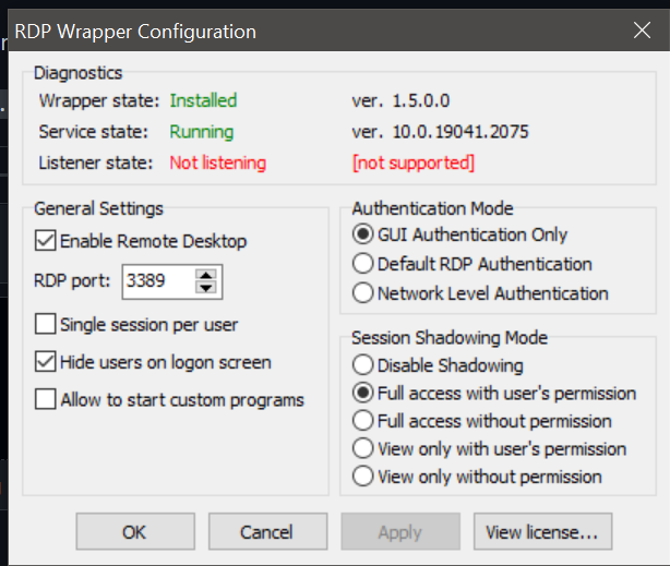 190452486 Not Supported · Issue 2084 · Stascorprdpwrap · Github