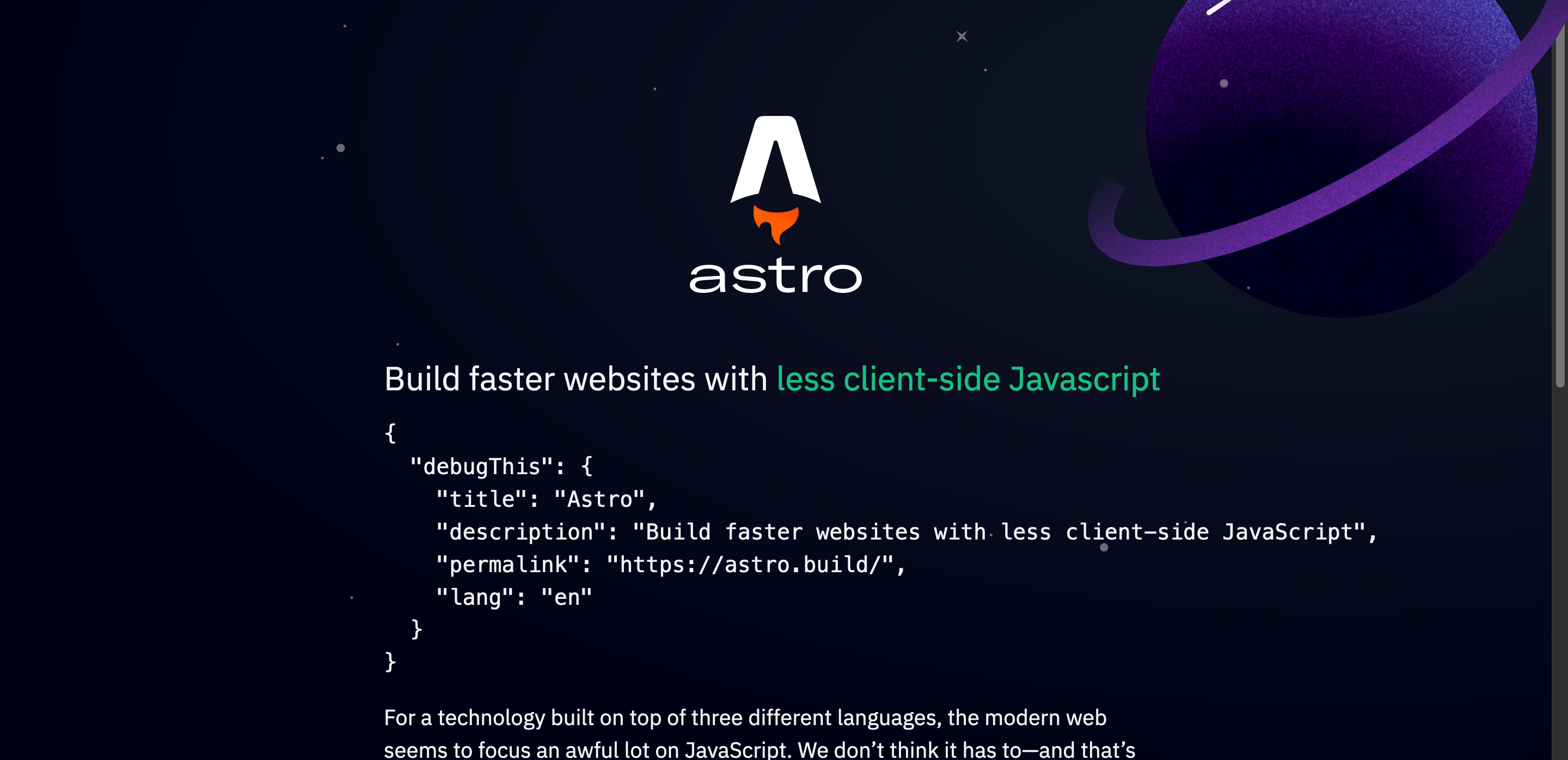 💡 RFC: Add simple way to debug output on the client · Issue #411 · withastro/astro · GitHub
