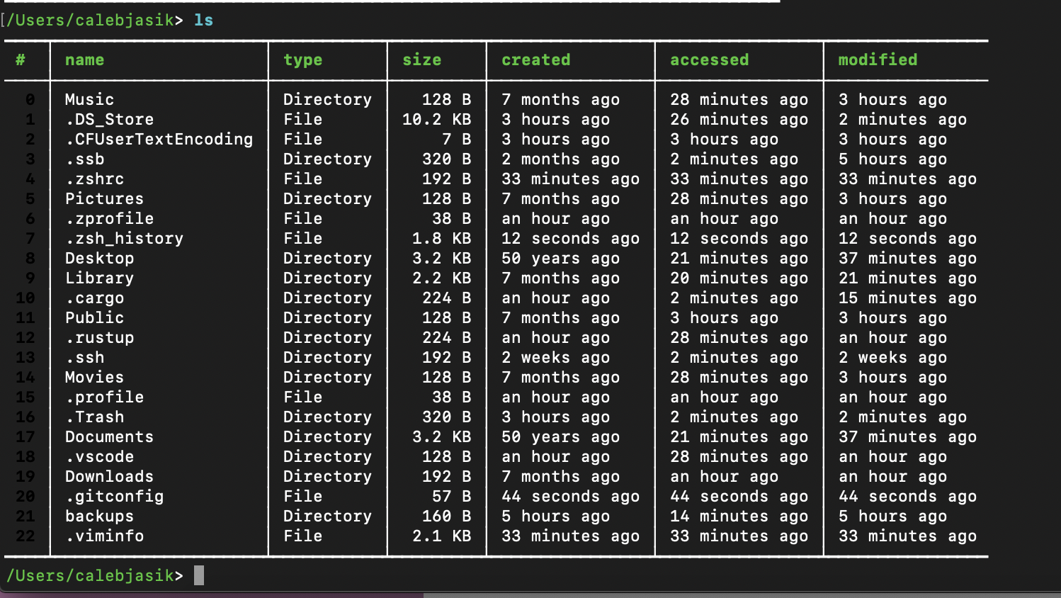 Dark mode Nu shell doesn't have while line numbers · Issue #1184 · nushell/nushell · GitHub