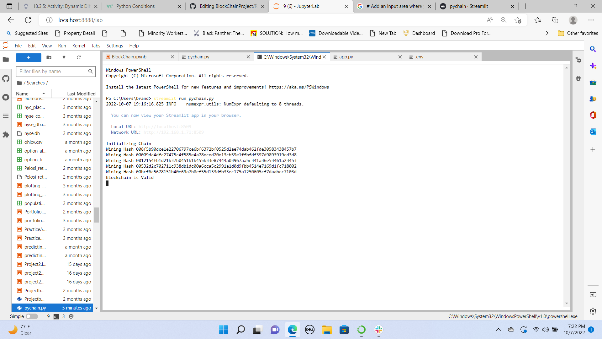 GitHub - bjezek/BlockChainProject