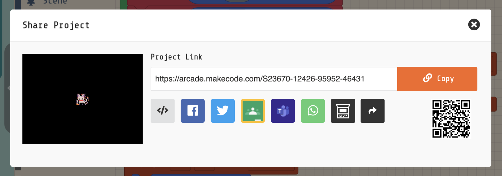 Send to Kiosk button in share page · Issue #5447 · microsoft/pxt-arcade · GitHub