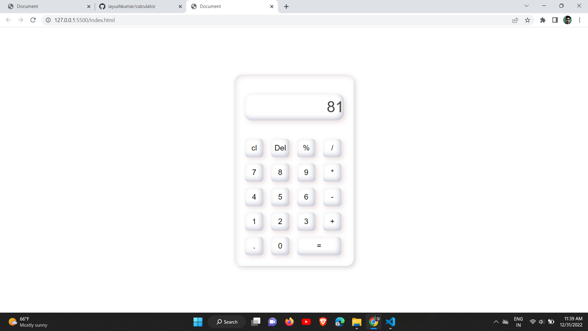 GitHub - iayushkumar/calculator