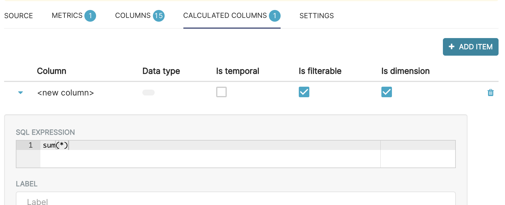 Cant Edit Sql Expression Of Metriccalculated Columns In Datasets · Issue 13065 · Apache