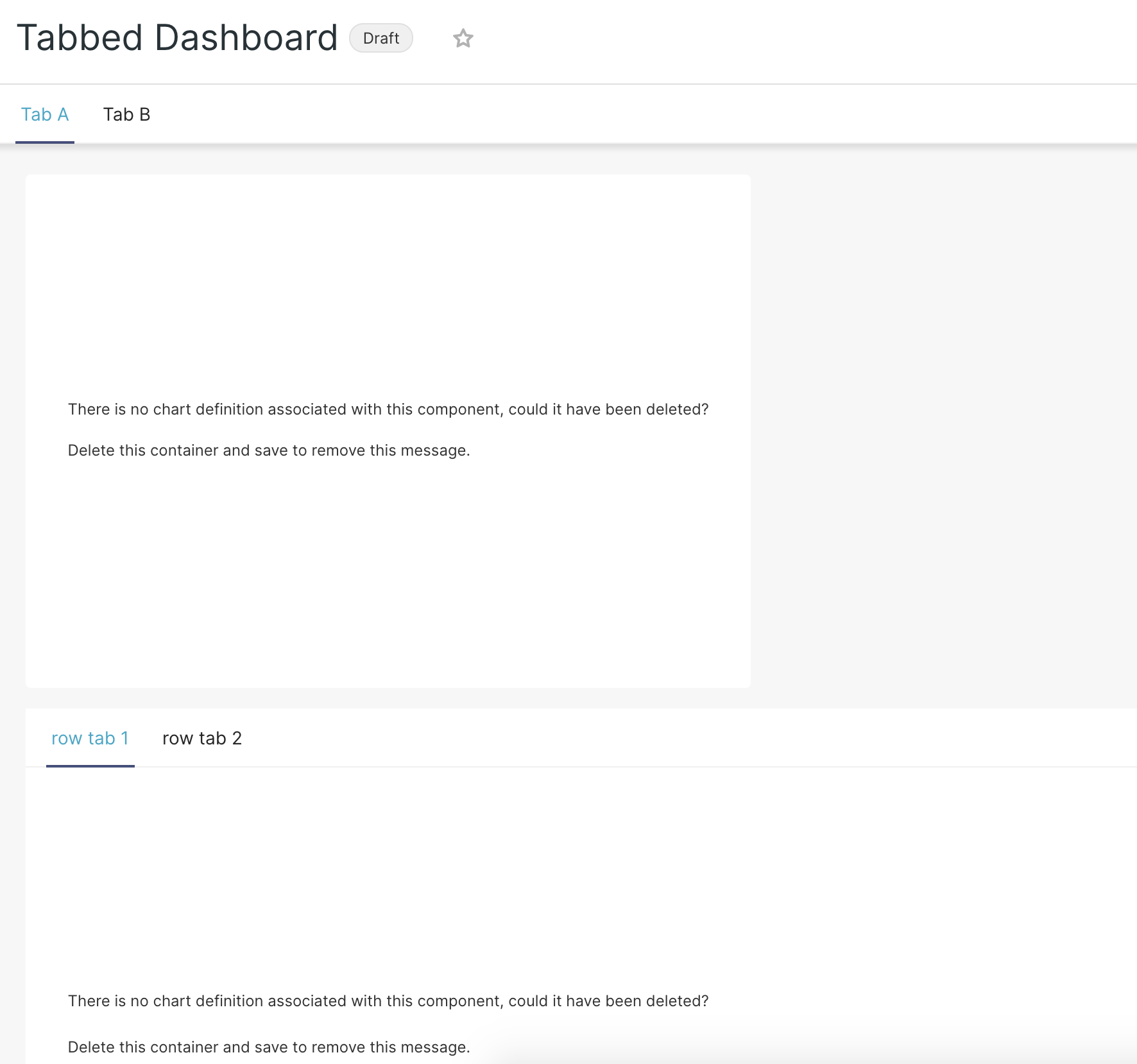 Example Dashboards: Tabbed Dashboard Charts Don't Show Up · Issue ...