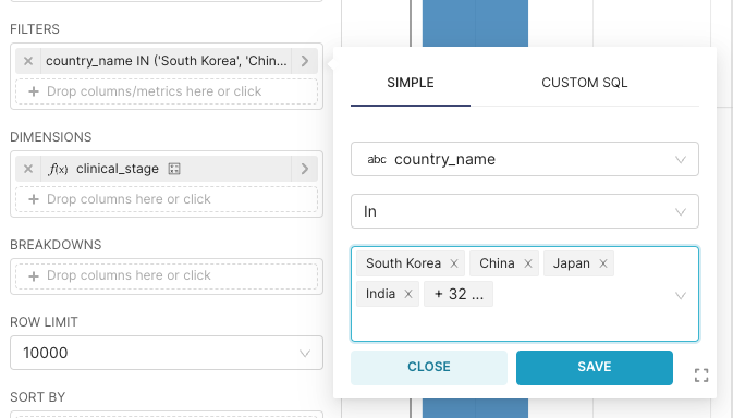 Filter selects all available options (not just the one you select) when filter is set with ...