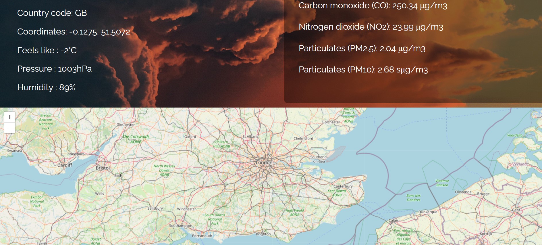 GitHub - karolinamarszal/Weather-Pollution-Detector: See current weather and pollution ...