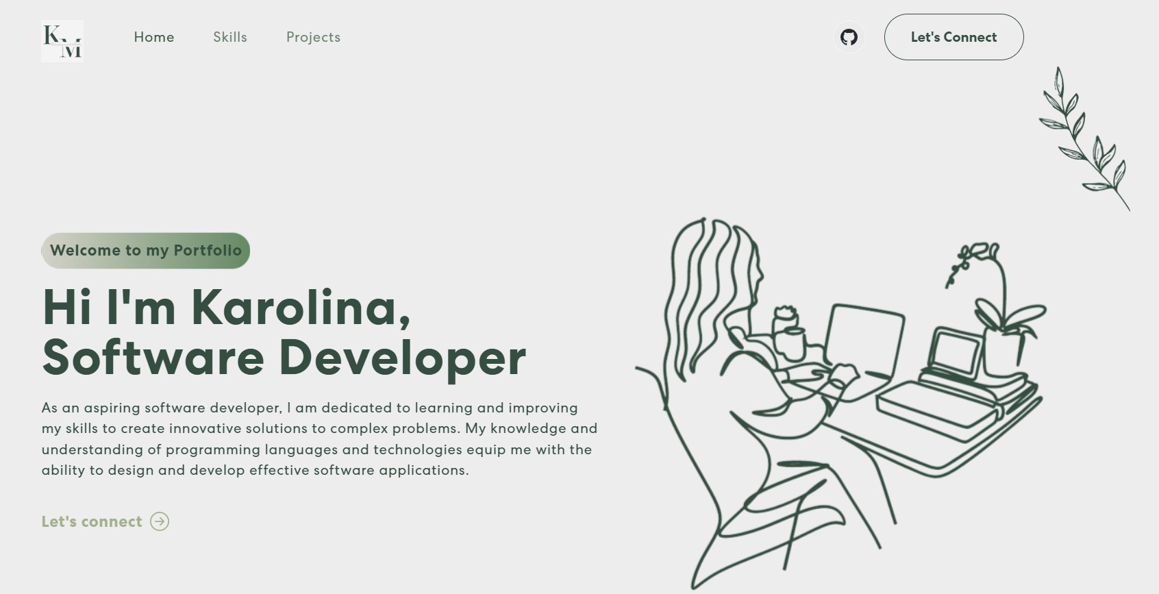 GitHub - karolinamarszal/myPortfolio: Personal portfolio website, made using React.js & Bootstrap