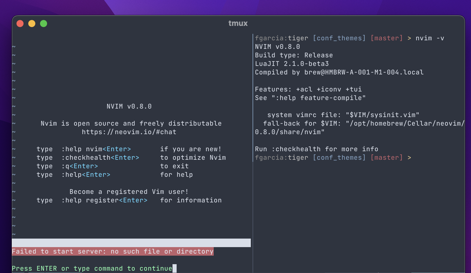 serverstart does not start in Mac (brew) · Issue #20865 · neovim/neovim · GitHub