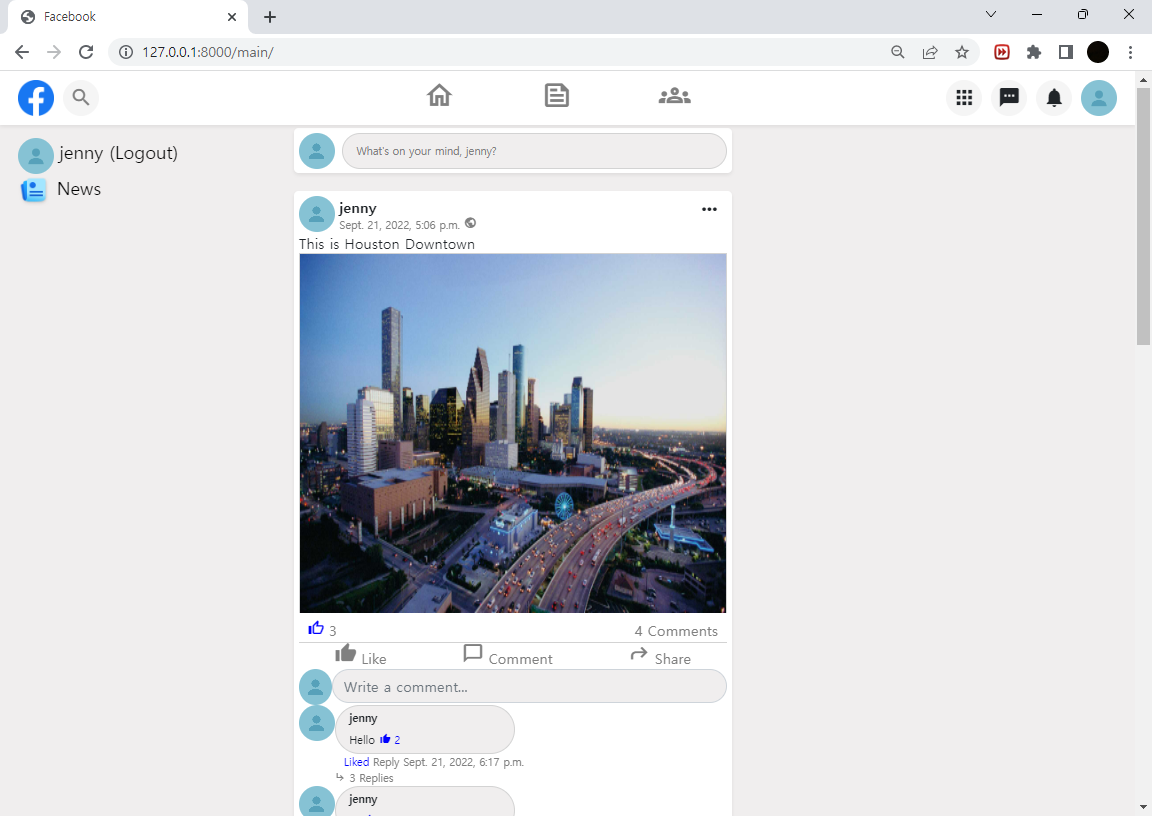 GitHub - johnpark144/Facebook_clone_project--Django