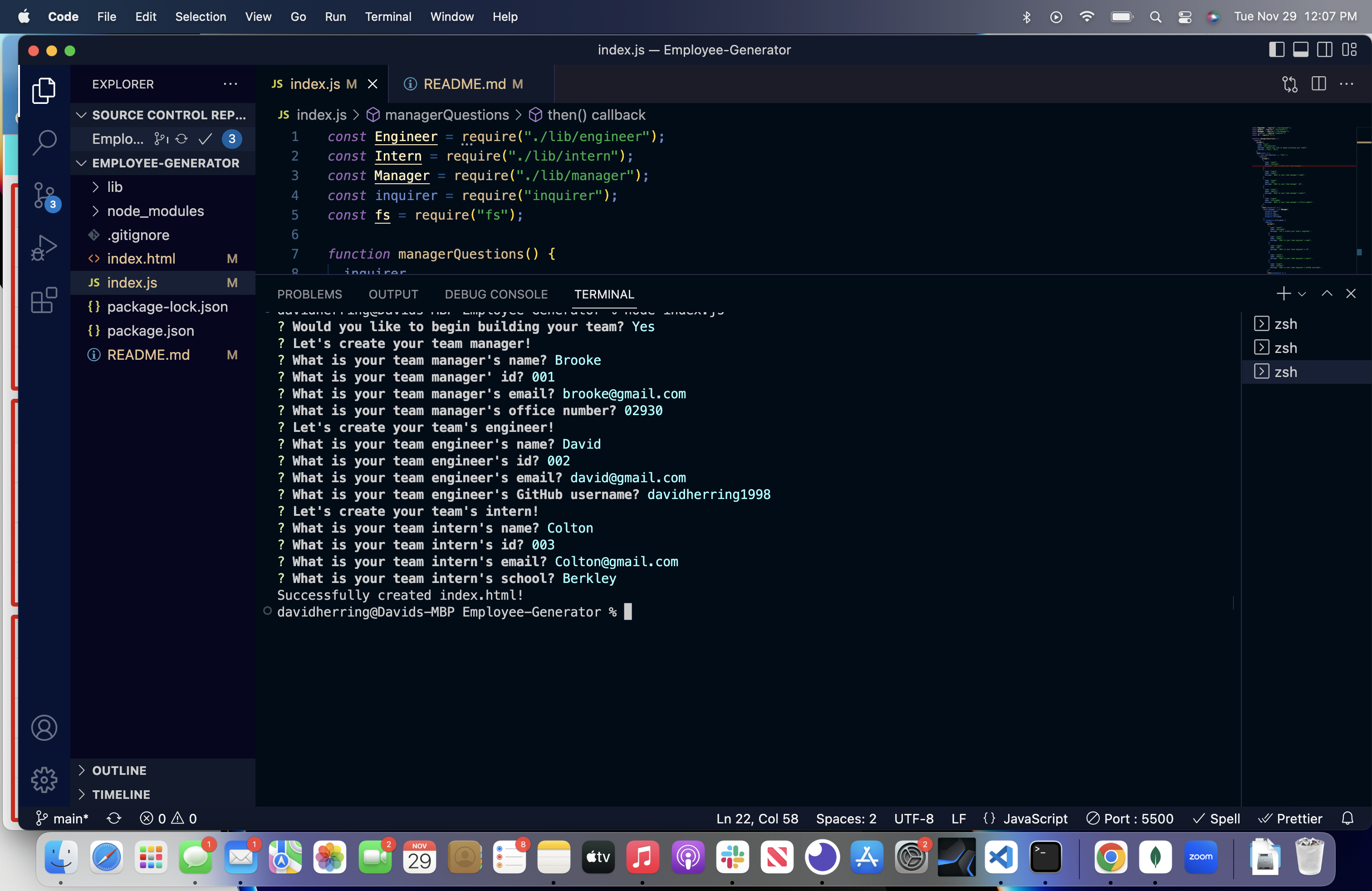 GitHub - davidherring1998/Employee-Generator
