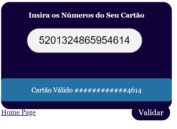 GitHub - julirmatos/SAP010-card-validation: Projeto para validação de ...