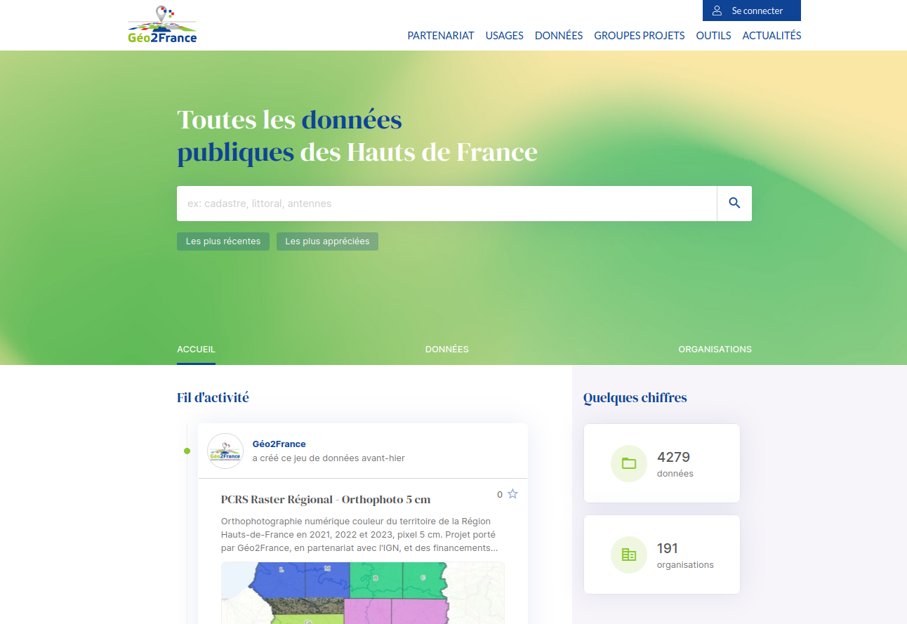 GeoNetwork-UI et l'application Datahub · Issue #832 · geotribu/website · GitHub